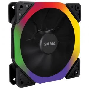 Sama RGB RAINBOW SINGLE RING ventilator 120x120x25 mm - CT shop