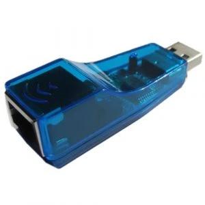 RED mrežni adapter USB 2.0 (muški) na RJ-45 (ženski) plavi - CT shop