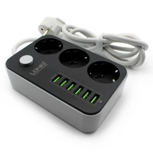 LDNIO SE3631 produžni kabl 3 utičnice+6 USB porta - CT shop