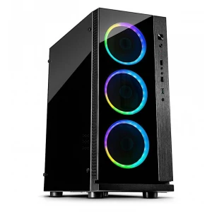 InterTech Case ATX Midi W-III RGBgejmersko kućište crno - CT shop