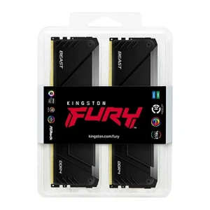 Kingston DDR4 128GB (4x32GB kit) 3600MT/s Fury Beast RGB Black XMP (KF436C18BB2AK4/128) memorija ...