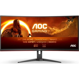 AOC CU34G2XE/BK VA zakrivljeni gejmerski monitor 34" - CT shop