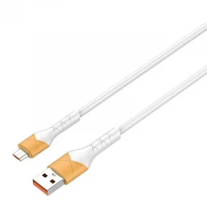 LDNIO LS801 kabl za telefon USB A (muški) na Micro USB (muški) beli 1m ...