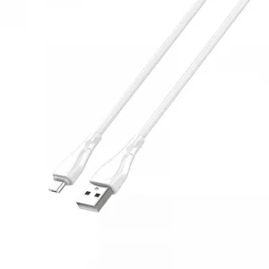 LDNIO LS612 kabl za telefon USB A (muški) na Micro USB (muški) beli 2m ...