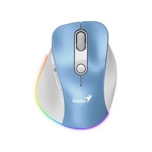 Genius Ergo 9000S Pro Light Blue 2.400 DPI bežični optički miš plavi ...