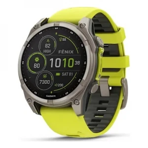 Garmin Fenix 8 47mm Sapphire SOLAR žuti pametni sat - CT shop