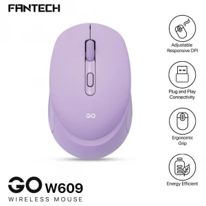 Fantech GO W609 bežični miš ljubičasti - CT shop