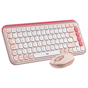 Logitech POP ICON COMBO (920-013142) bežični komplet tastatura+miš rozi ...